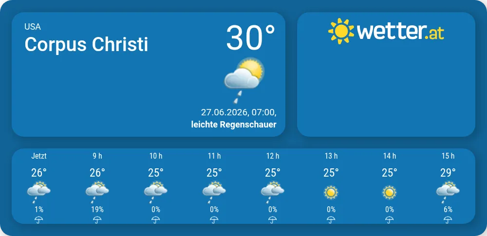 Wetter in Corpus Christi - wetter.at